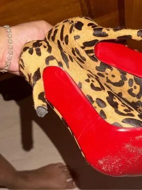 Christian Louboutin | Shoes | Christian Louboutin Leopard Print Pointed ...
